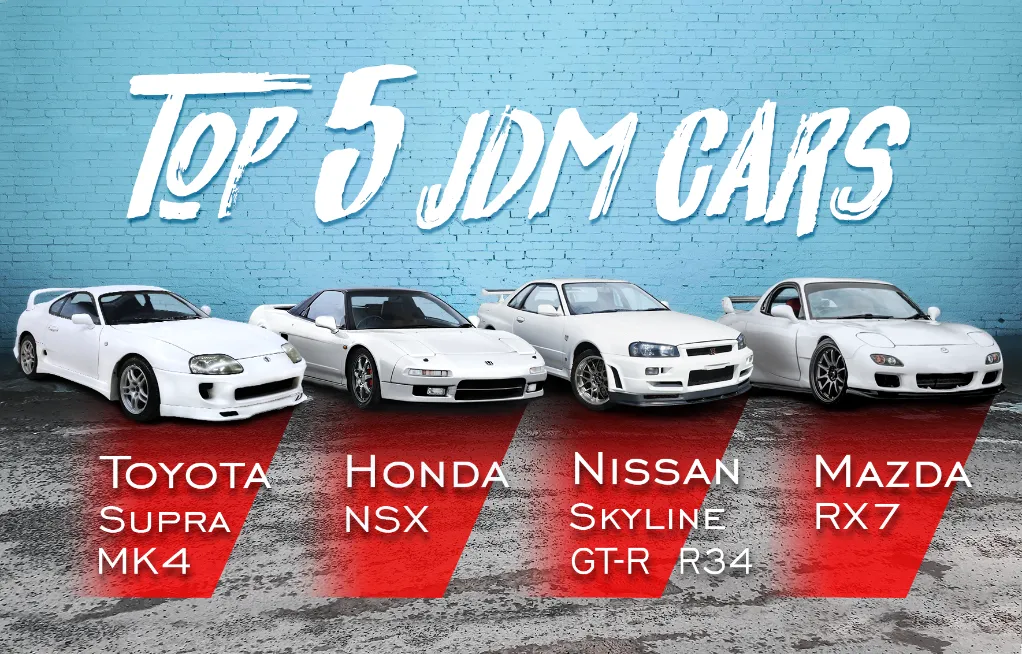 The Top 5 Legendary JDM Sports Cars