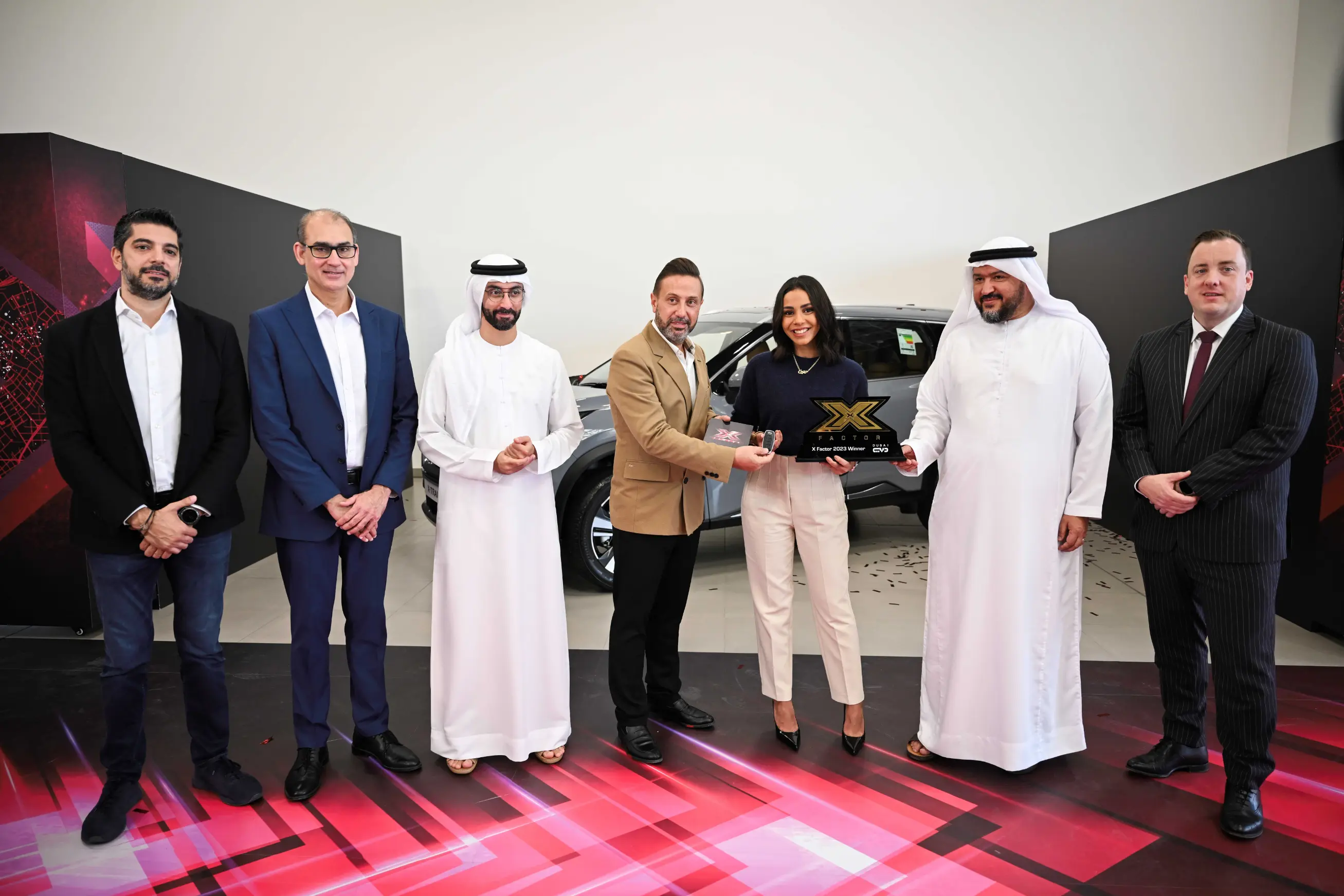 Nissan presents X Factor winner with 2024 Nissan X-TRAIL