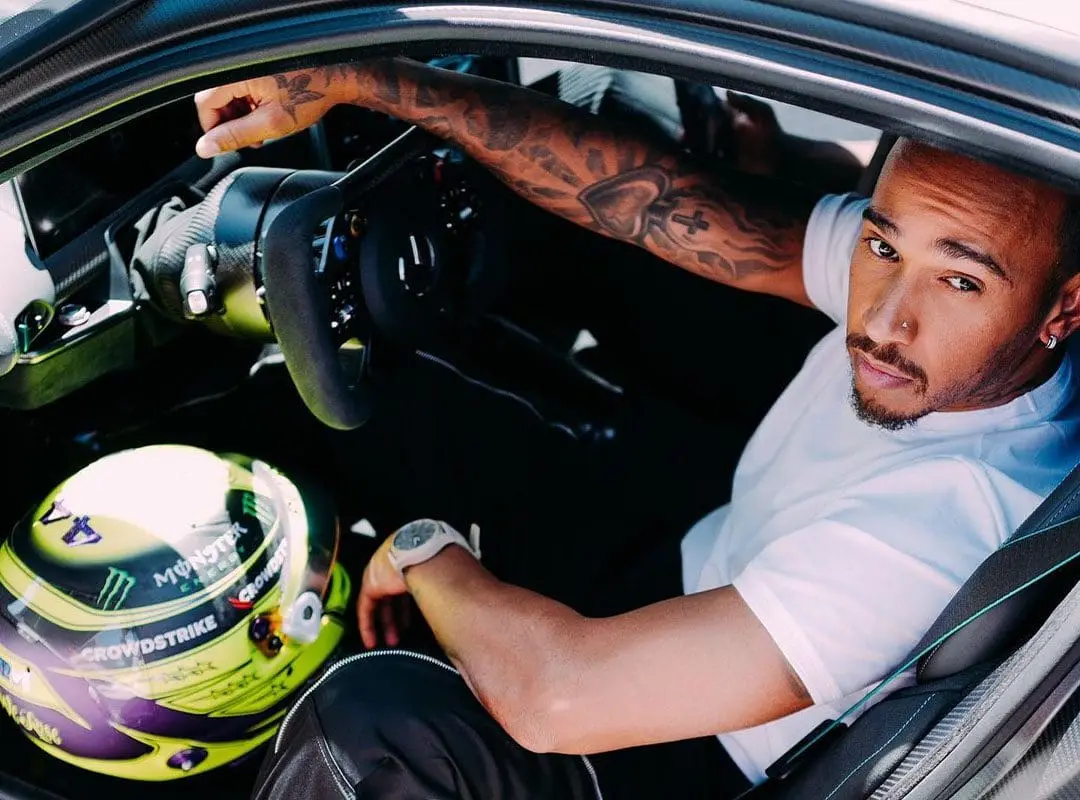 Lewis Hamilton in Tokyo with Iconic Style