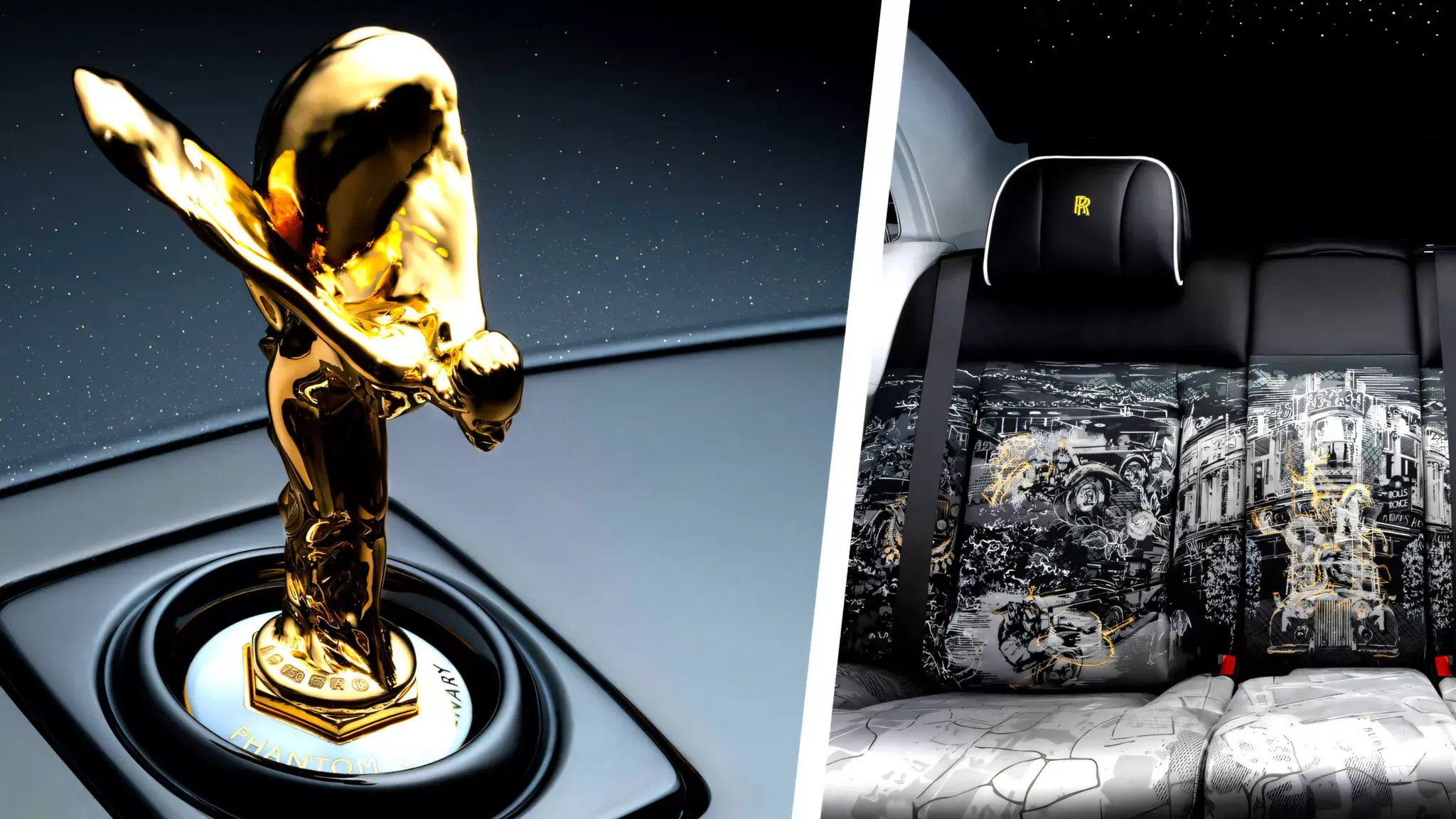 Rolls Royce celebrates Phantom with ultra rare gold trimmed